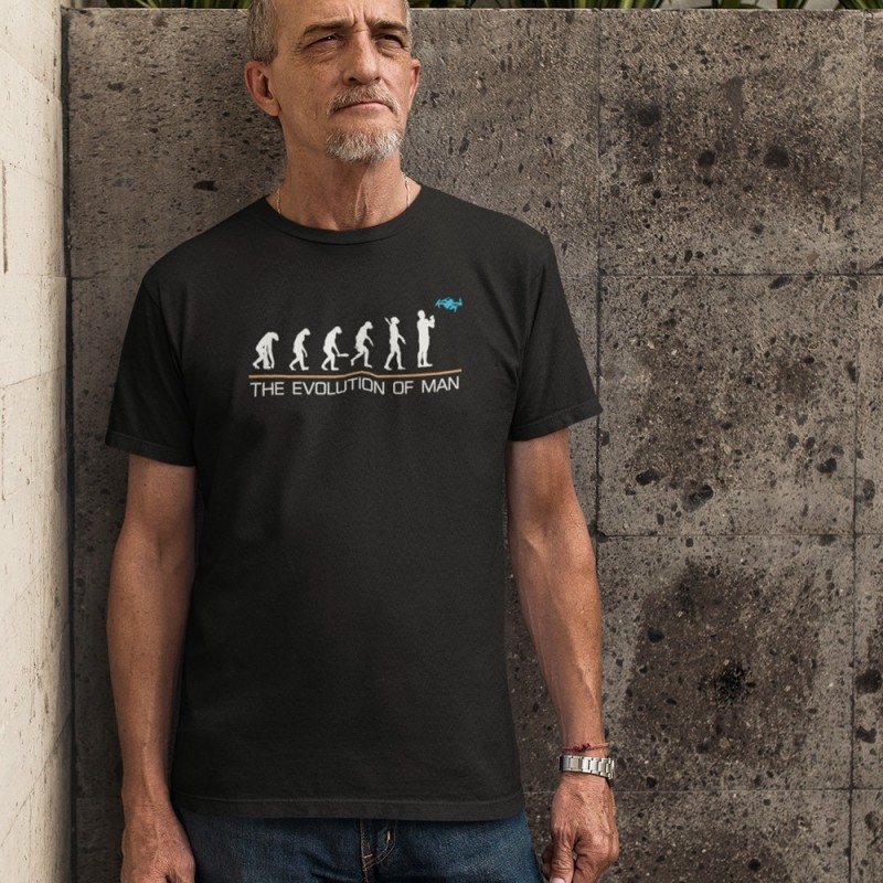 Playera "The Evolution of Man" - Drone Pilot Edition - Algodón Premium